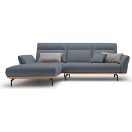 Ecksofa, B:298cm H:103cm T:183cm, blau, CREATION BY ROLF BENZ, Chenille COCO (72% Polyester 15% Baumwolle 13% Polyacryl), Wohnzimmer, Sofas, "CR.460