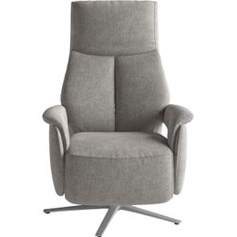 Sit & More TV-Sessel SIT & MORE, B:75cm H:110cm T:85cm, grau, 100% Polyester, Sessel, "TV Lazy", mit Herz-Waage-Positon und 3 Motoren