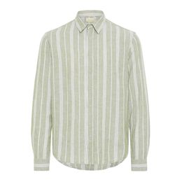 Blend Button Up Shirt 'BHBobby' male size L Light green / Off white