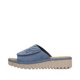 Rieker Mules female size 37 Navy / Royal blue / Black / White