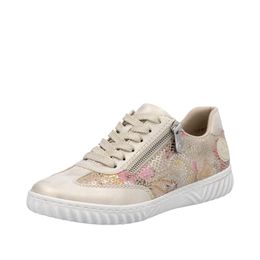 Rieker Sneaker Damen Gr&ouml;&szlig;e 41 beige / gelb / rosa Sommerschuhe
