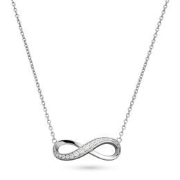 s.Oliver Damen Kette mit Anh&auml;nger "Infinity, Unendlichkeitsschleife", Silber 925 (Sterlingsilber), L: 45 B: 1,6mm, silber, Silber 925