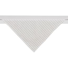 Tischdecke OTTO HOME, B:135cm L:180cm, beige, Polyester, Tischdecken, "Marric", halbtransparente Tischdecke, Leinenoptik mit Streifen