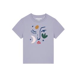 Watapparel Shirt 'Love And Flex' female size S Dark blue / Jade / Light purple / Red