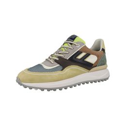 Floris van Bommel Sneaker 'Noppi' Herren Gr&ouml;&szlig;e 45/45.5 navy / gelb / petrol / pastellgr&uuml;n