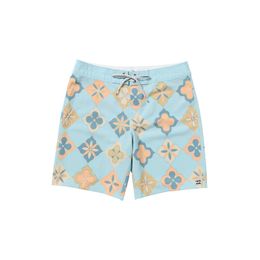 Billabong Boardshorts 'Sundays Pro' Herren Gr&ouml;&szlig;e S taubenblau / himmelblau / gelb