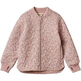 Wheat M&auml;dchen Outdoorjacke "Thermo Jacket Loui", rosa, Gr. 128, gemustert, Web, Obermaterial: 100% Polyester, Jacken, wasserdicht