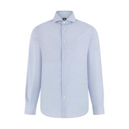 Boggi Milano Button Up Shirt 'Napoli' male size S/M Blue / White