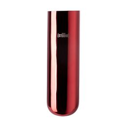 Karaffe FINK STUDIO, B:8cm H:26cm T:8cm &Oslash;:8cm, rot, Karaffen, "FULL FILL", in Geschenkverpackung