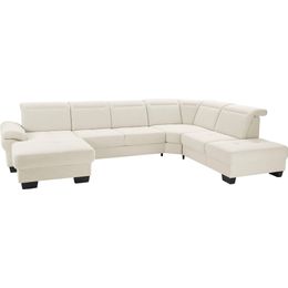 Wohnlandschaft OTTO HOME, B:360cm H:84cm T:253cm, beige, Struktur fein (100% Polyester);Luxus-Microfaser weich (90% Polyester, 10% Polyamid), Sofas,