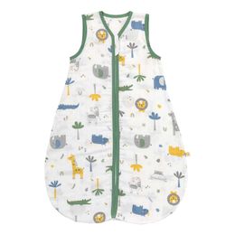SCHLUMMERSACK Babyschlafsack "Schlafsack ohne F&uuml;&szlig;en 0.5 Tog", L: 80cm, gr&uuml;n, Schlafs&auml;cke