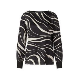 S.oliver Black Label Bluse Damen Gr&ouml;&szlig;e L schwarz / wei&szlig;