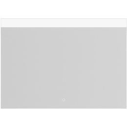 Nobilia Spiegel "Marja eckig", B/H/T: 100cm x 72cm x 2,5cm, 14 Watt, transparent, Badezimmer, Spiegel, in Breiten 60, 80, 100 und 120 cm, inkl.
