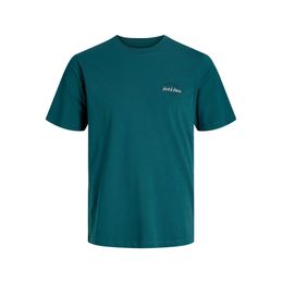 Jack & Jones JACK & JONES Herren Rundhalsshirt "JJBRANDON TEE SS CREW NECK", gr&uuml;n, Gr. S, bedruckt, Jersey, Obermaterial: 100% Baumwolle, Shirts