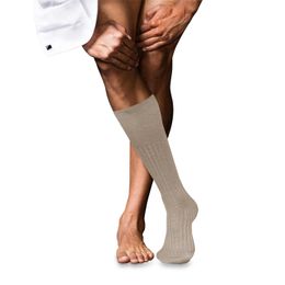 Falke Kinder Kniestr&uuml;mpfe "No. 13 Finest Piuma Cotton", Gr. 45, beige, Obermaterial: 95% Baumwolle CO. 5% Polyamid PA., Socken