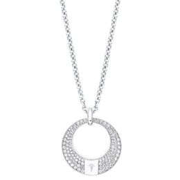 JOOP! JOOP Damen Kette mit Anh&auml;nger "Kornblume", Silber 925 (Sterlingsilber), L: 75, bunt, Silber 925 (Sterlingsilber), Halsketten, mit Zirkonia (synth.)