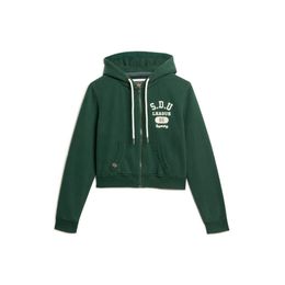 Superdry & Co Zip-Up Hoodie female size XXL Green / White