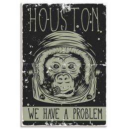 Wandbild Artland, B:70cm H:100cm, schwarz, Wohnzimmer, Bilder, "Houston", als Alubild, Leinwandbild, Poster, Wandaufkleber in verschied. Gr&ouml;&szlig;en