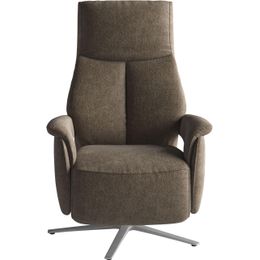 Sit & More TV-Sessel SIT & MORE, B:75cm H:117cm T:85cm, braun, 100% Polyester, Sessel, "TV Lazy", zur Auswahl mit Herz-Waage-Position