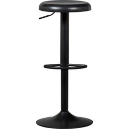 Barhocker Woood, B:39cm H:81cm T:39cm, schwarz, Hocker, "ISAAC BARHOCKER METALL KUPFER", Der Woood Isaac Barstuhl bietet H&ouml;henverstellung und