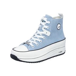 Rieker Sneaker Damen Gr&ouml;&szlig;e 36 hellblau / schwarz / wei&szlig;