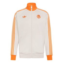 adidas Performance Athletic Zip-Up Hoodie 'FC Bayern M&uuml;nchen' male size L Light beige / Orange