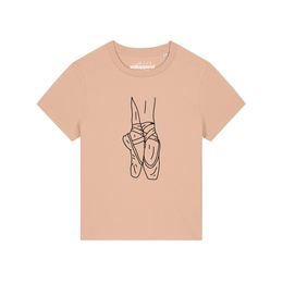 Watapparel T-Shirt 'Ballett Spitze' Damen Gr&ouml;&szlig;e L apricot