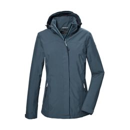 Killtec Damen Outdoorjacke "KOS 26 WMN JCKT", blau, Gr. 44, Obermaterial: 100% Polyester.Futter: 100% Polyester, Jacken, Funktionsjacke: wasser- und