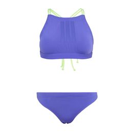 adidas Performance Sportbikini 'Ripstream' Damen Gr&ouml;&szlig;e S hellgr&uuml;n / violettblau