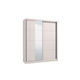 Schwebet&uuml;renschrank Home Affaire, B:180cm H:215,5cm T:60cm, beige, Holzwerkstoff, Kunststoff, MDF, Metall, Schr&auml;nke, "Albi, Schlafzimmerschrank,