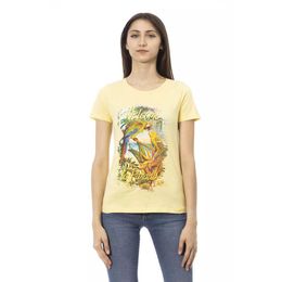 Papagei Grafik T-Shirt Kurzarm Normale Passform