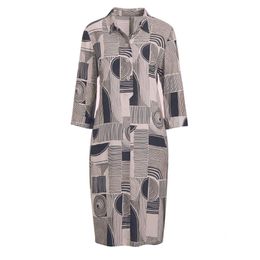 GOLDNER Kleid Damen Gr&ouml;&szlig;e 23 taupe / graphit