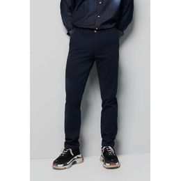 MEYER Damen Chinos "M5 Chino", blau, Gr. 38, unifarben, 98% Baumwolle, 2% Elasthan, Hosen, M5 Chino im unifarbenem Design