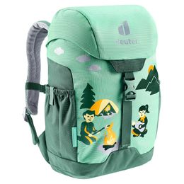 Deuter Kinderrucksack "SCHMUSEB&Auml;R 8 L", B/H/T: 21cm x 33cm x 15cm, gr&uuml;n, Rucks&auml;cke, f&uuml;r Kinder, mit 8 Liter Volumen, mit Reflektoren