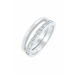 Elli Ring Set Damen Gr&ouml;&szlig;e 56 silber
