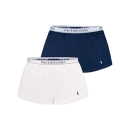 Polo Ralph Lauren Shorts ' Polo Essentials ' Damen Gr&ouml;&szlig;e 42 dunkelblau / wei&szlig;