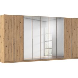 Dreht&uuml;renschrank OTTO HOME, B:405cm H:210cm T:54cm, braun, Schr&auml;nke, "Kleiderschrank Schrank Garderobe AGORDO mit Dekor- oder Hochglanzfront",