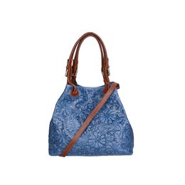 Gave Lux Handtasche Damen Gr&ouml;&szlig;e One Size royalblau / braun