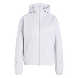 adidas Sportswear Sportsweatjacke 'Z.N.E.' Damen Gr&ouml;&szlig;e S hellgrau
