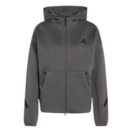 adidas Sportswear Sportsweatjacke 'Z.N.E.' Damen Gr&ouml;&szlig;e S dunkelgrau / schwarz