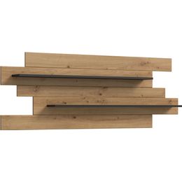 Wandboard Home Affaire, B:184cm H:67cm T:19cmbasalt grau, artisan eiche nachbildung, Holzwerkstoff, Regale, "REHAT, Breite 180 cm, inkl. 2