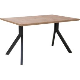 Esstisch, B:138cm H:76cm T:90cm, braun, MASSIVLINE & MORE, Tische