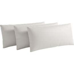 Sit & More Sofakissen SIT & MORE, B:60cm H:30cm T:12cm, wei&szlig;, Leder, Polsterauflagen, "Vanity Leder, 3er Set, B: 60 cm"