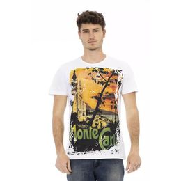 Montecarlo Grafik T-Shirt mit kurzem Arm und Rundhalsausschnitt