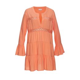 Lascana Kleid 'Lola' Damen Gr&ouml;&szlig;e 52/54 pfirsich / hellorange Sommerkleid