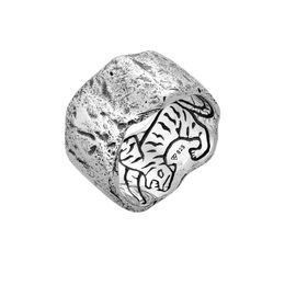 Haze&Glory Haze&Glory Ring 'El Tigre' male size 66 Dark grey / Silver