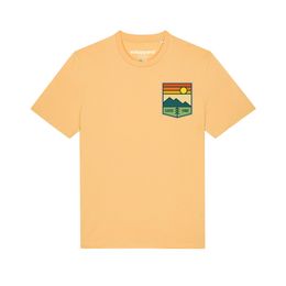 Watapparel T-Shirt ' Good Vibe ' Herren Gr&ouml;&szlig;e XXL hellgelb / mischfarben
