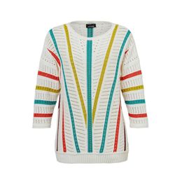 GOLDNER Pullover Damen Gr&ouml;&szlig;e L/XL creme / mischfarben