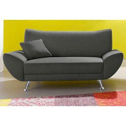 2-Sitzer Home Affaire, B:174cm H:78cm T:82cm, grau, Kunstleder SOFTLUX;Luxus-Microfaser ALCAZAR (100% Polyester);Feinstruktur (100% Polyester),
