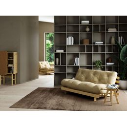 Daybett Karup Design, B:160cm H:85cm, beige, Bezug: 80% Baumwolle, 20% Polyester, Daybetten, "Roots Sofa Bed, Schlafsofa,, Bettfunktion,